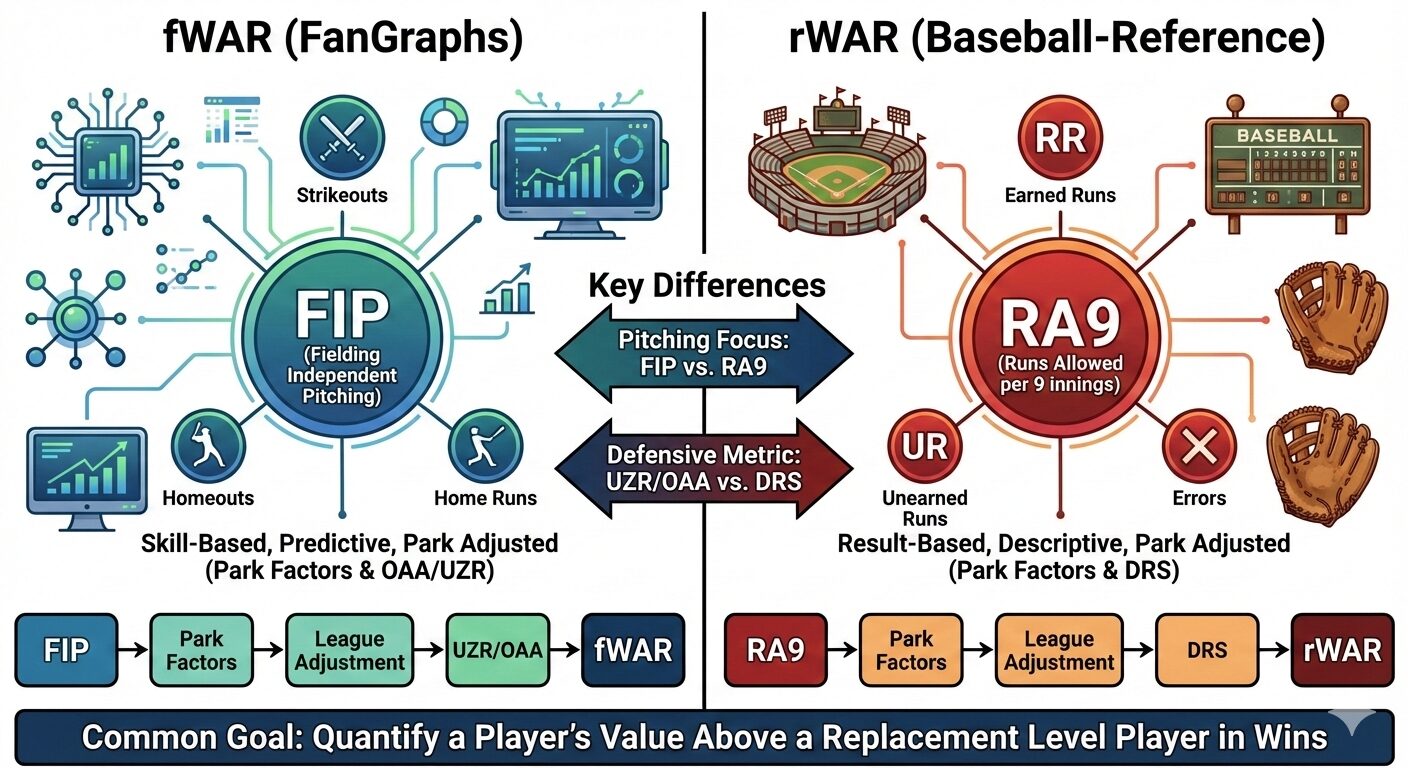 【MLB】WAR完全ガイド！ fWARとrWARの違い、歴代・2025年WAR・単一シーズン・日本人選手WARランキングまとめ